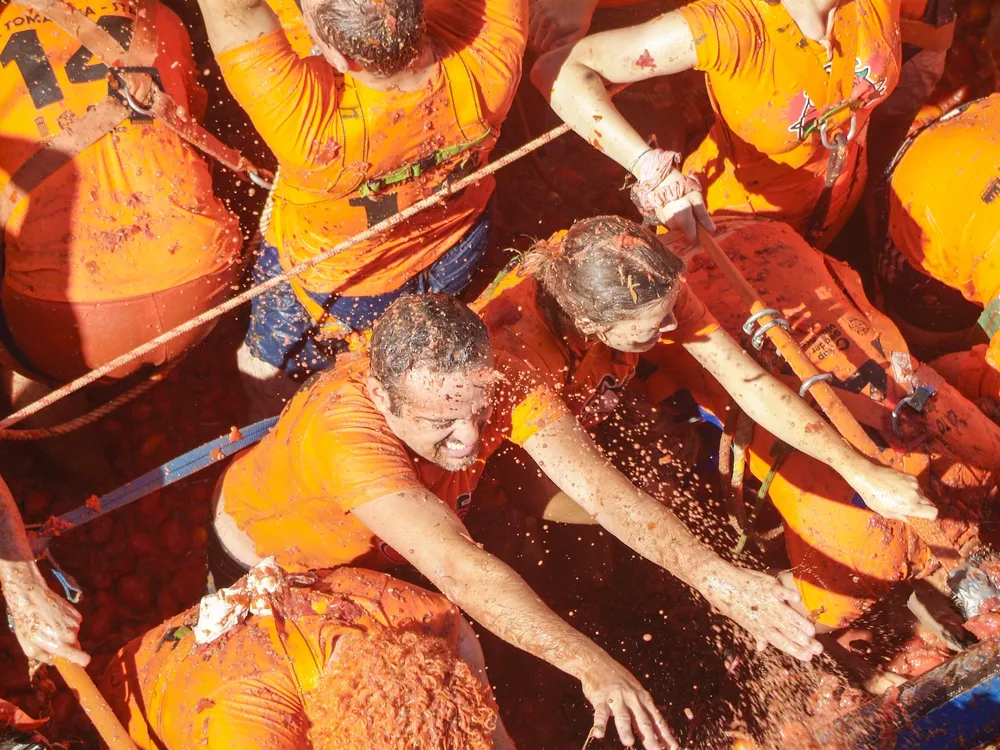 Photos from La Tomatina, the World's Biggest Food Fight