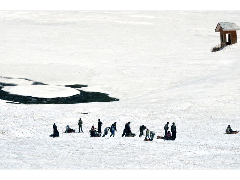 People are playing on the snow. | Smithsonian Photo Contest ...
