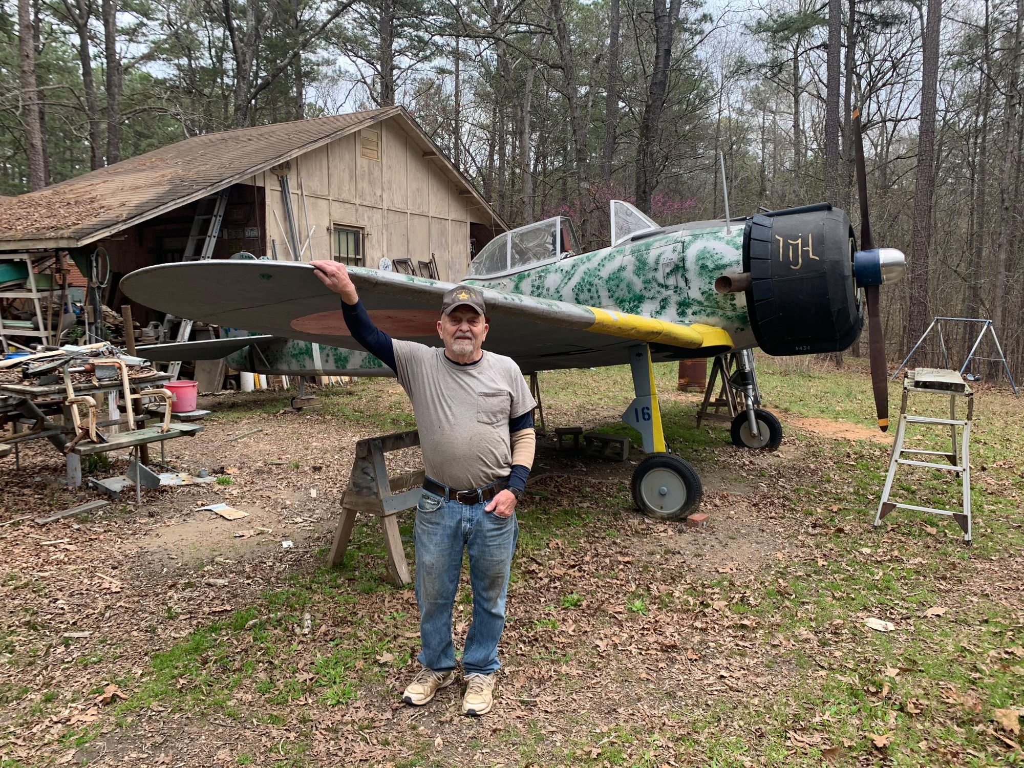This Rare Replica Warbird Is Made From Pizza Pans and Lawnmower Parts