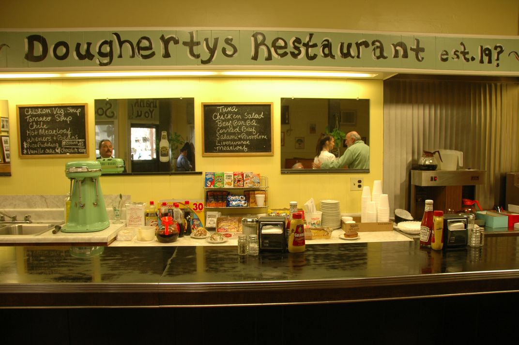 A reflective moment at a local diner in Scranton, Pennsylvania ...