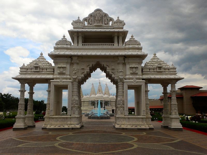 Visiting the Baps temple in Bartlett (with my brother and cousin), you ...