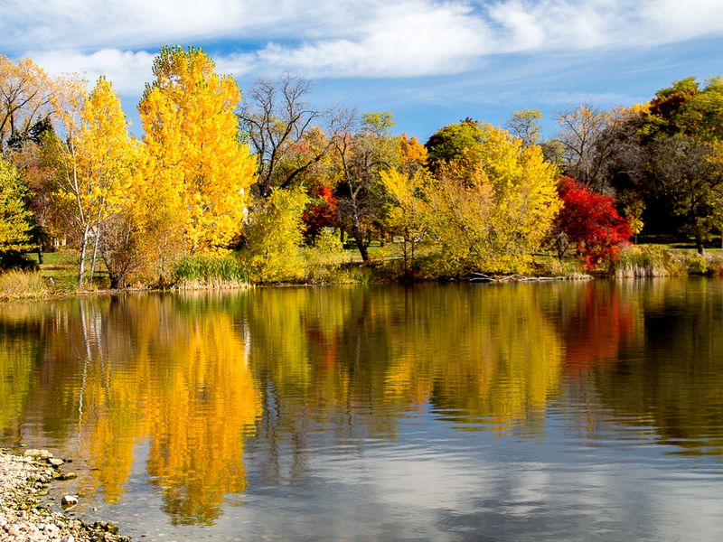Autumn Color Reflections at Como Lake, St Paul, MN | Smithsonian Photo ...