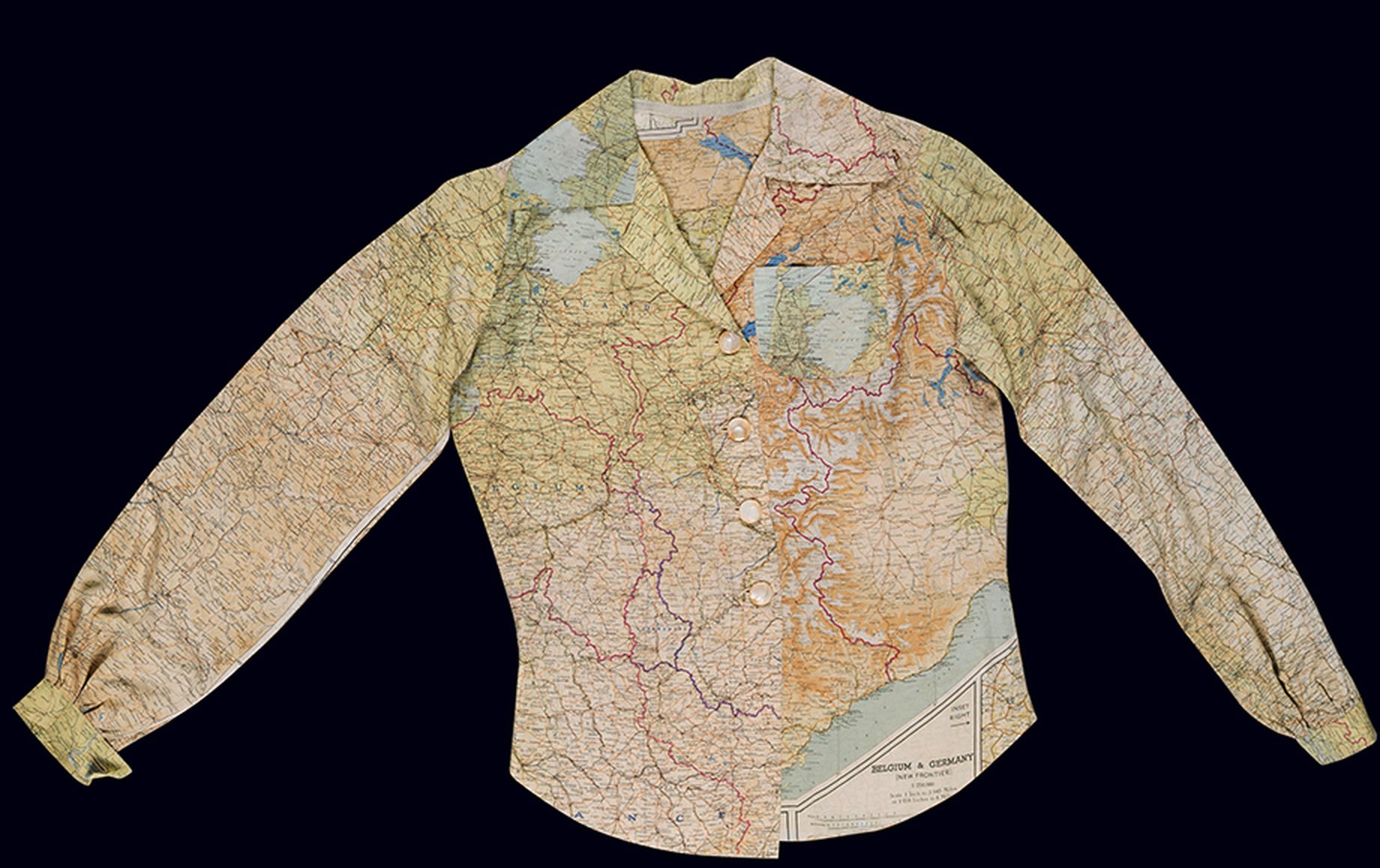 How a World War II Escape Map Found a Second Use as a Ladies Garment ...