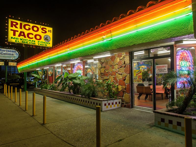 Rigo's Tacos at night | Smithsonian Photo Contest | Smithsonian Magazine