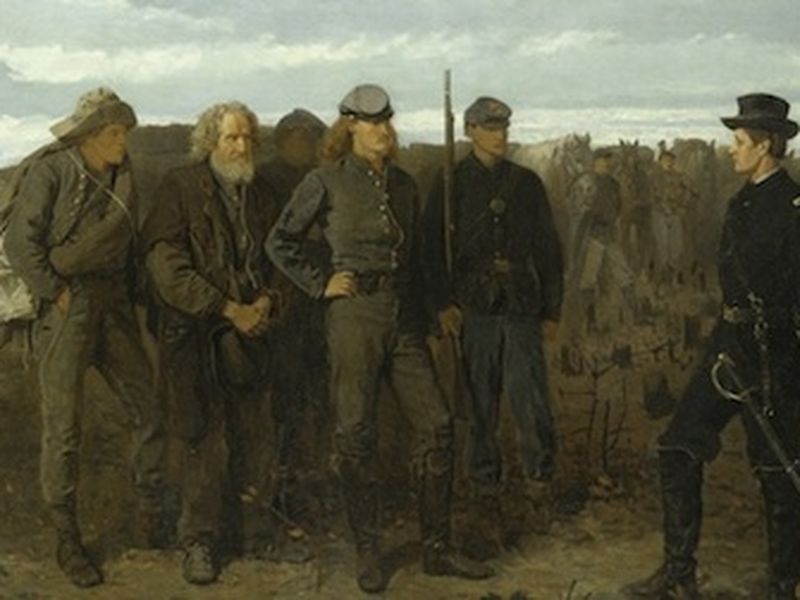 Confederate Soldiers Painting