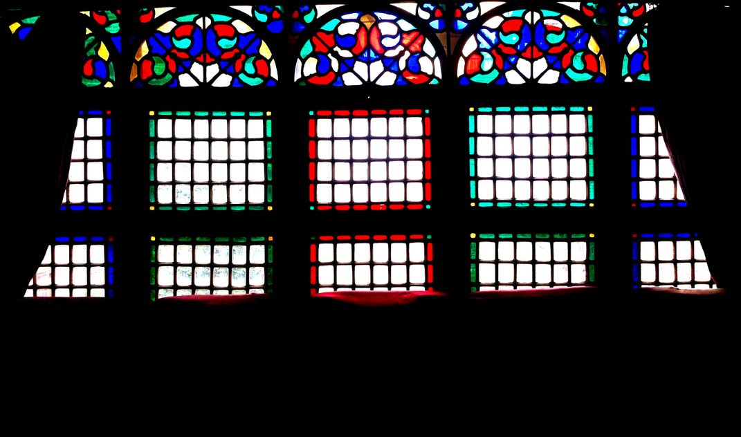 This is one of windows of the Amini's house. I was surprised by the ...