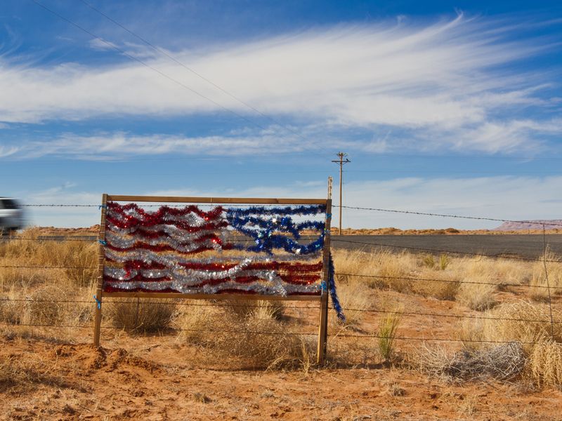 Original Smithsonian Mit Amerikanischer Flagge