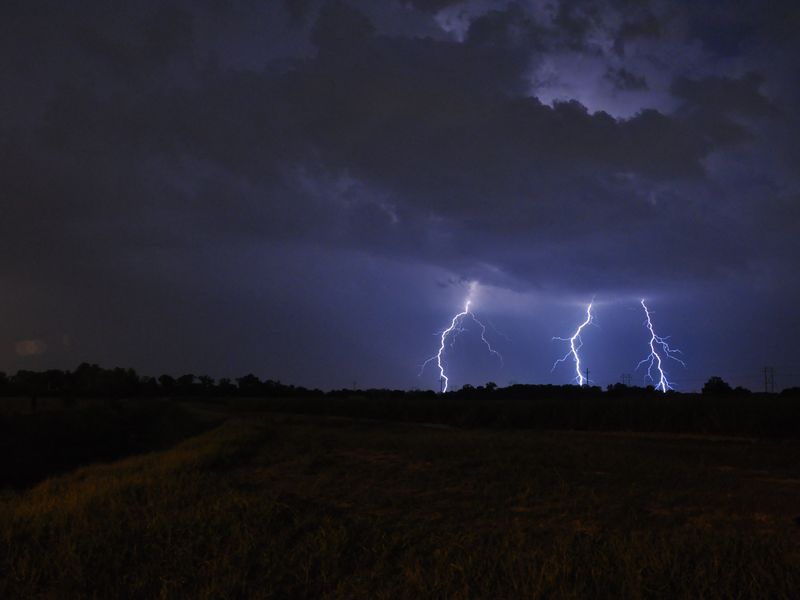 Triple lightning strike. | Smithsonian Photo Contest | Smithsonian Magazine