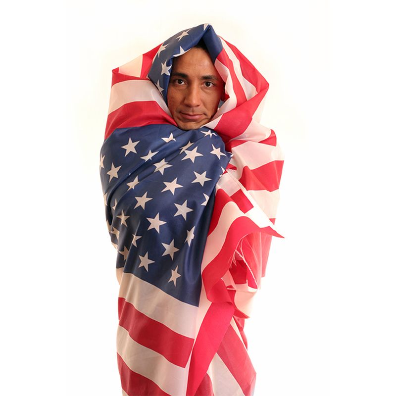 American Man With Flag