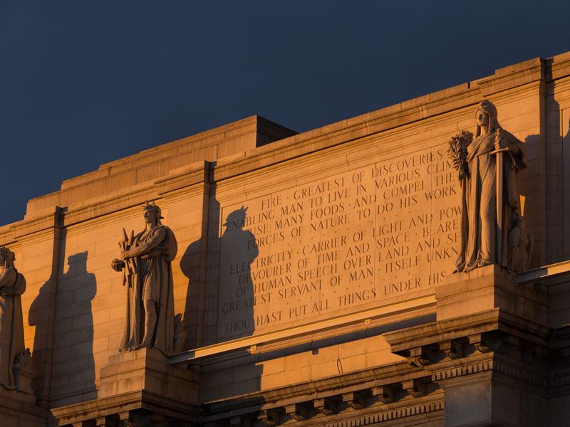 Union Station-DC-Statues and Inscription | Smithsonian Photo Contest ...