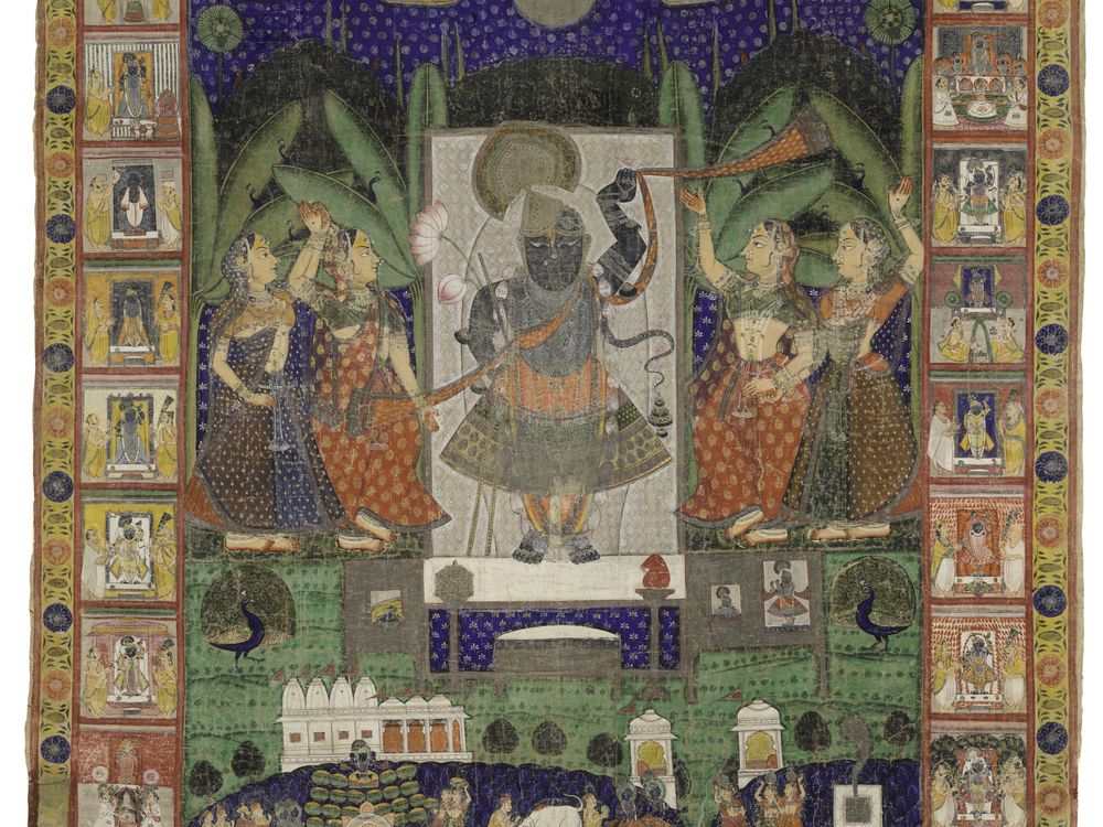 See These Newly Restored Massive Paintings Devoted to a Hindu God