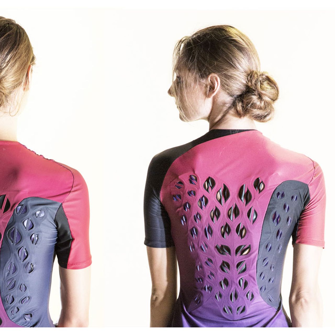 human back with clothes