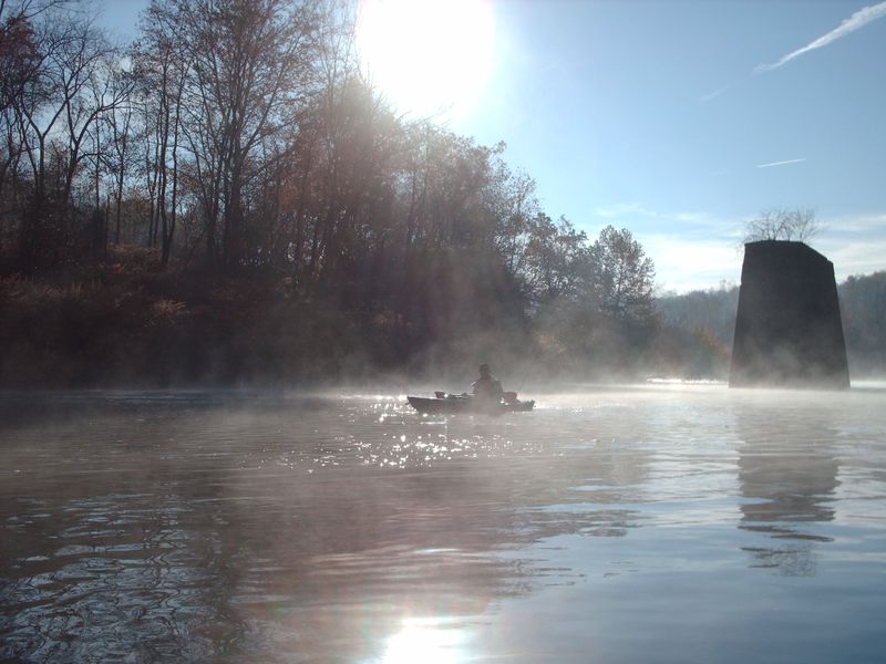 Kayaking the Kiskiminetas River on a misty Fall morning. | Smithsonian ...