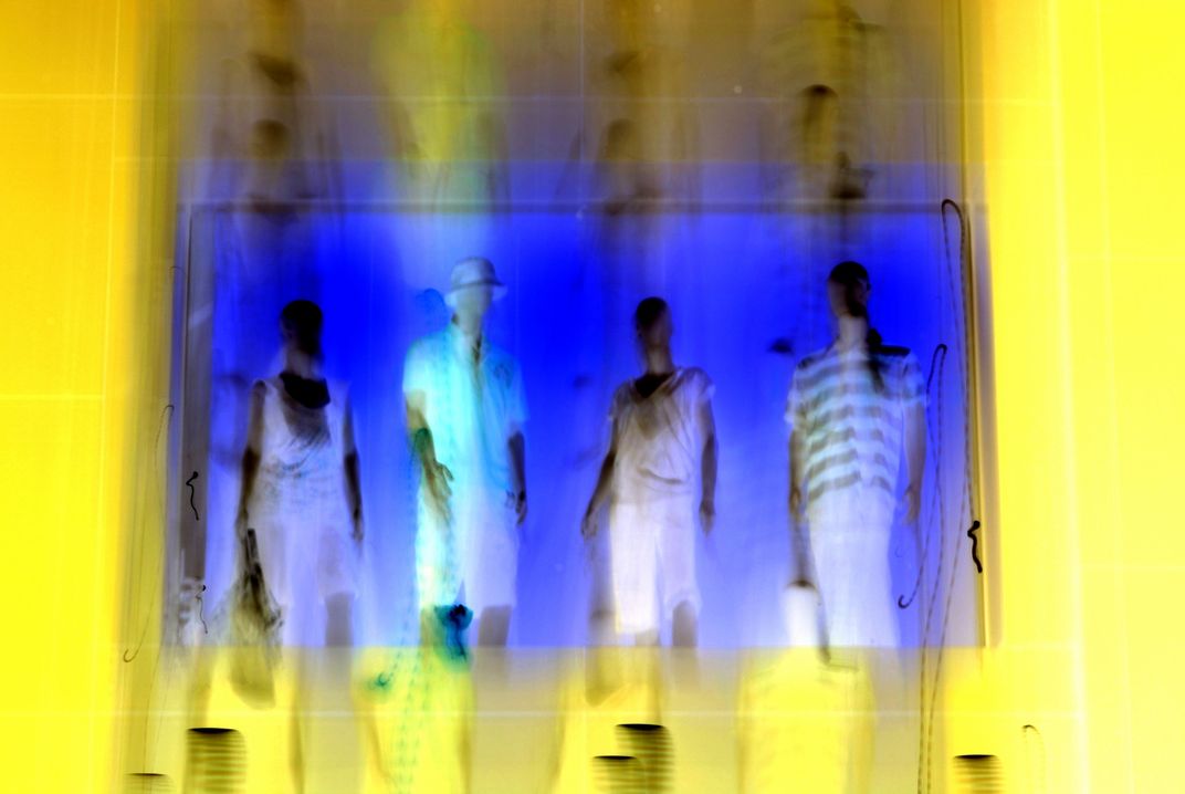 The bright with many colors neon light glitters in the city. It has ...