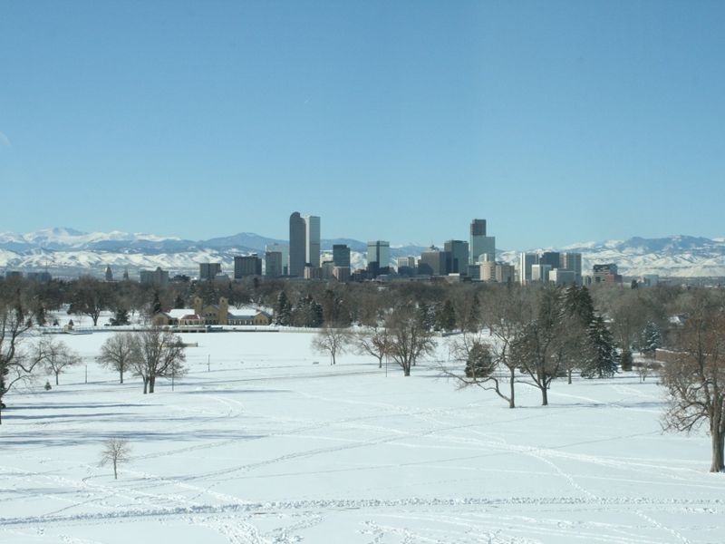 A cityscape of snowy Denver, Colorado | Smithsonian Photo Contest ...