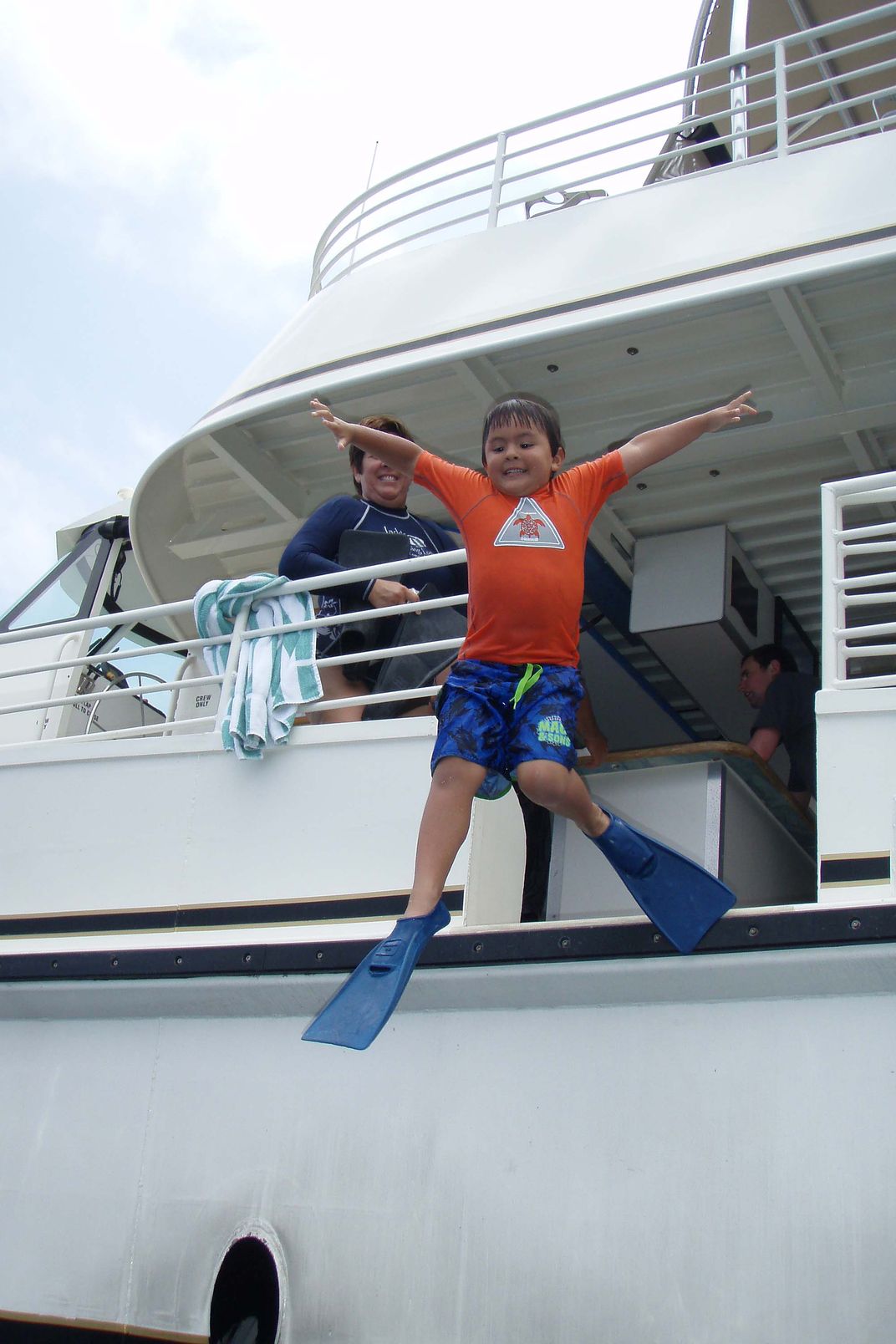 Yippee! A little boy makes his first leap into the ocean. | Smithsonian ...