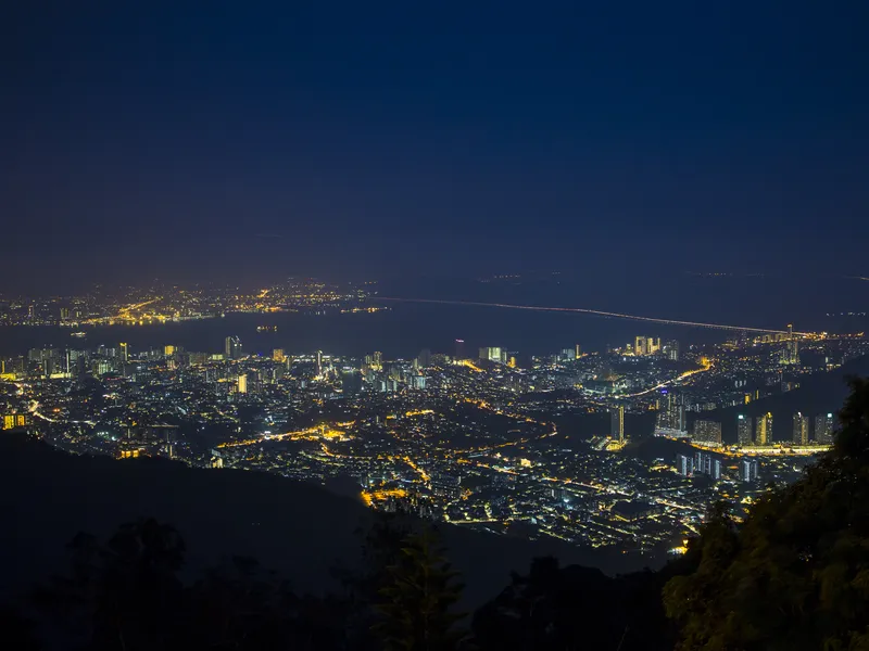 Night view of Penang Island from Penang Hill, Malaysia | Smithsonian ...