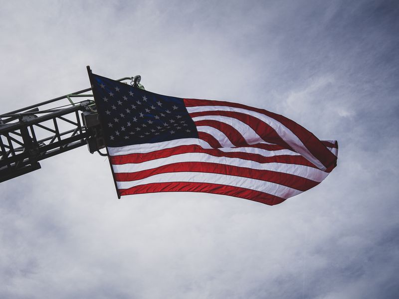 US Flag on Fire Engine Ladder | Smithsonian Photo Contest | Smithsonian ...