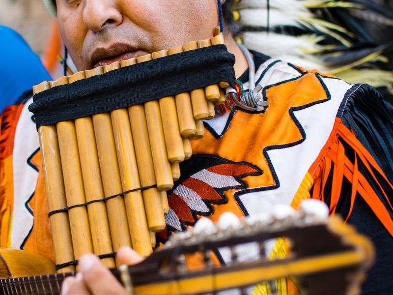 red Indian playing flute in the street | Smithsonian Photo Contest ...