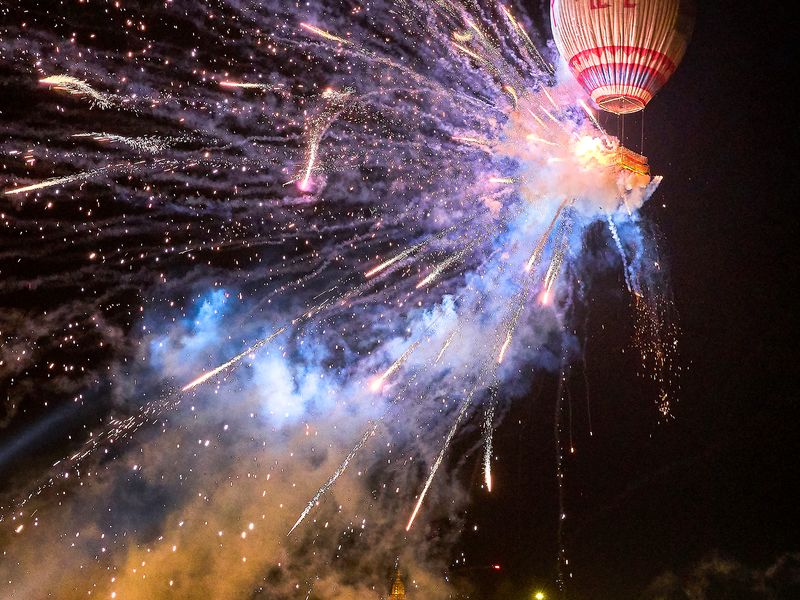 Myanmar fire balloon festival | Smithsonian Photo Contest | Smithsonian ...