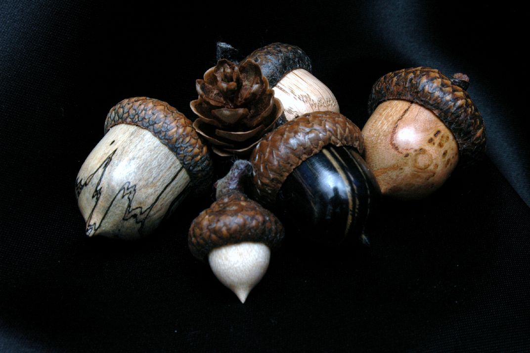 Wooden Acorns turned on a lathe | Smithsonian Photo Contest ...
